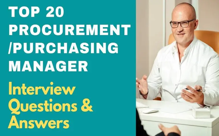 Top 20 Procurement/Purchasing Manager Interview Questions & Answers 2025 | ProjectPractical.com