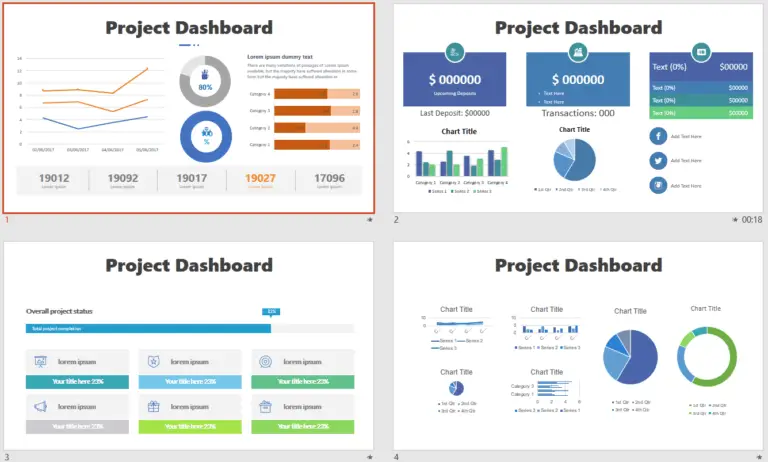 10 Free Project Management Infographic Templates - Project Dashboard ...