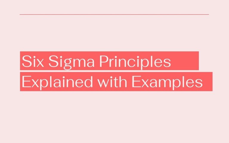Six Sigma Principles Explained with Examples | ProjectPractical.com